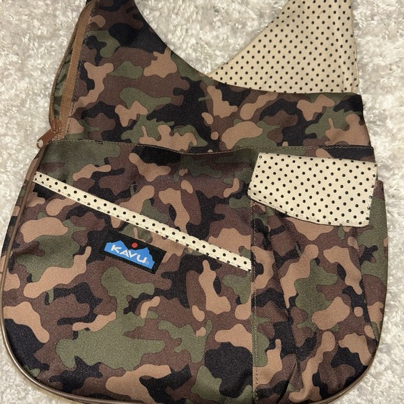 Kavu | Bags | Rare Kavu Camouflage Rope Bag Criss Cross Excellent ...